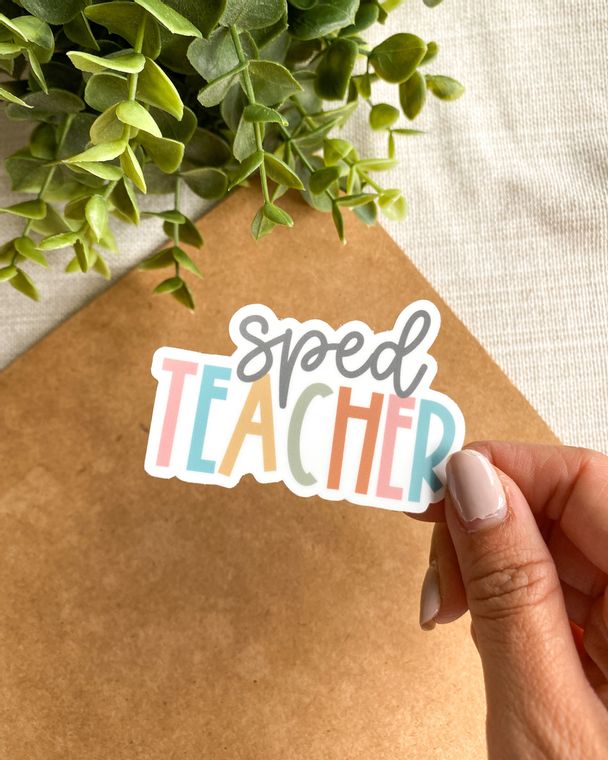 Sped teacher - Sticker – GEB Embroidery